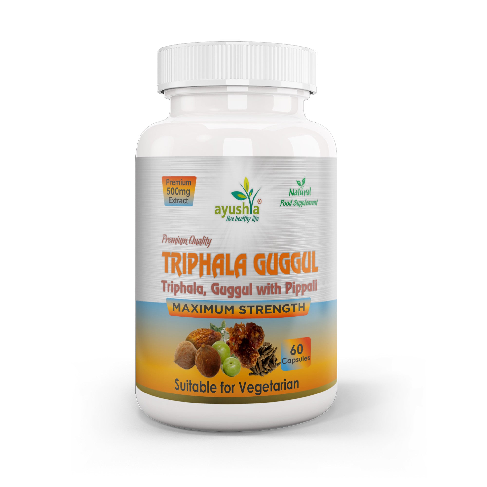 Ayushya Triphala Guggul Capsules - Healthy Weight & Joint Comfort